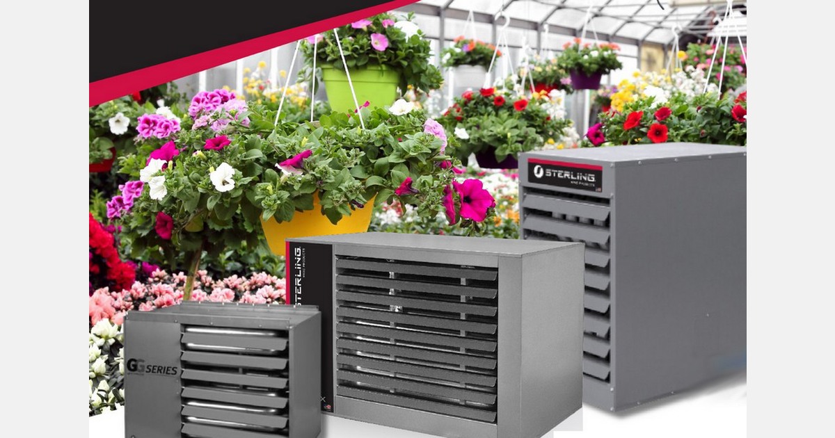 New Sterling unit heaters designed for horticulture